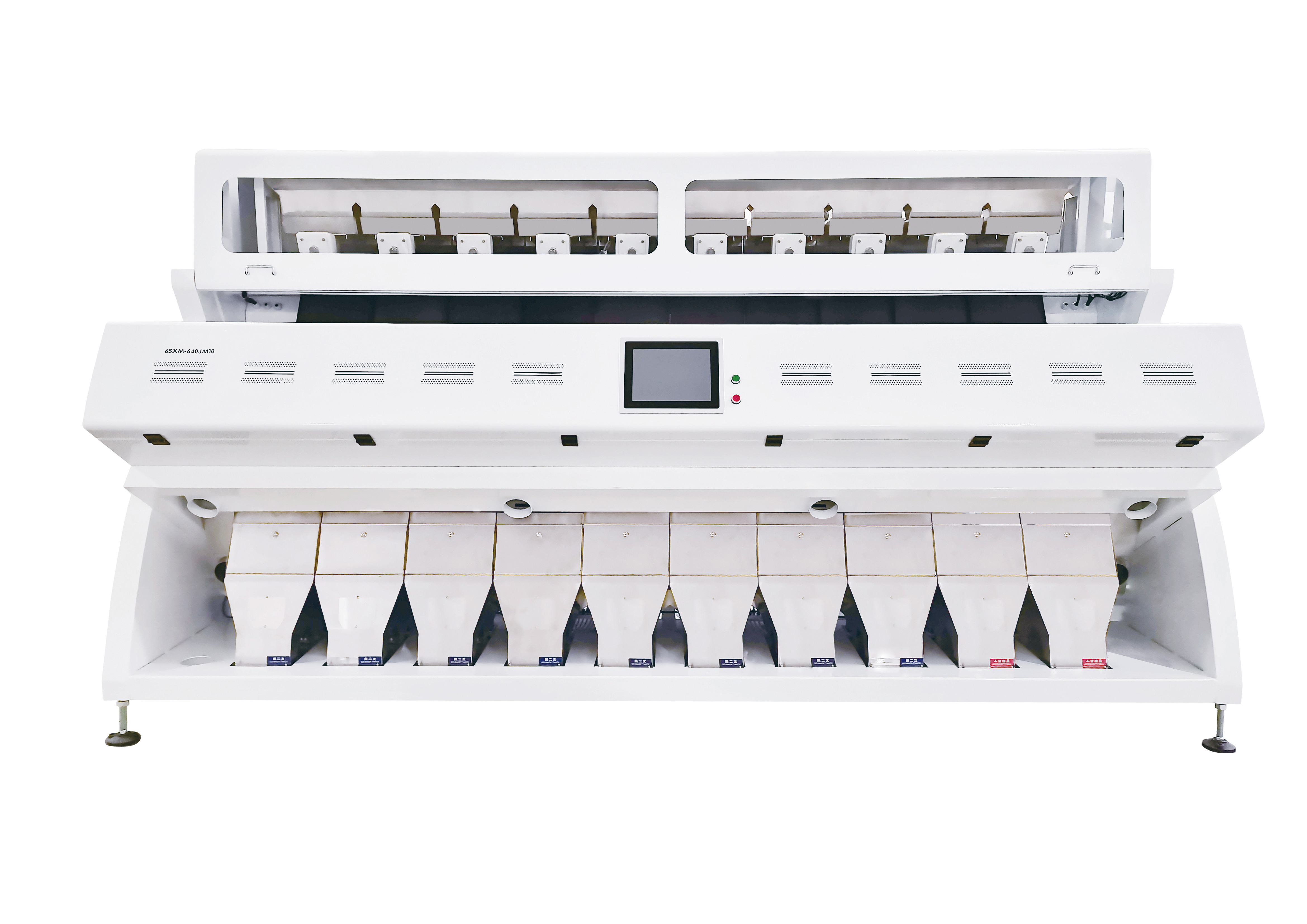 SSS 10 Chutes Color Sorter Machine With High Resolution CCD Image ...